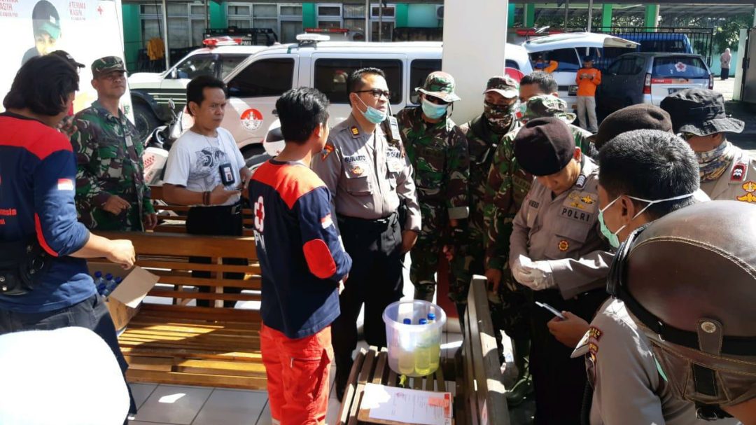 Cegah Dini Penyebaran Corona, Polres Bantul dan Relawan Lakukan ...